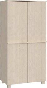 Šatní skříň HAMAR medově hnědá 89x50x180 cm masivní borovice 340480