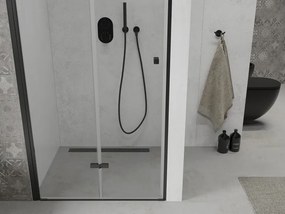 Mexen LIMA sprchové skládací dveře ke sprchovému koutu 120 cm, černá-transparentní, 856-120-000-70-00
