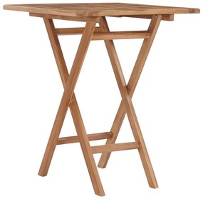 Skládací zahradní stolek 60 x 60 x 75 cm masivní teakové dřevo