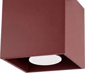 Sollux Lighting Stropní svítidlo QUAD 1 bordó