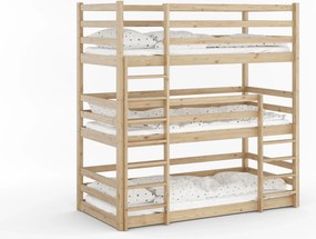 Rkids | Patrová postel Treko 80x180 Přírodní