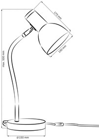 Stolní lampa MIMI 1xE27/10W/230V růžová