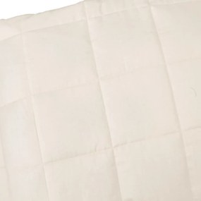 Zátěžová deka světle krémová 220 x 240 cm 11 kg textil 3154826