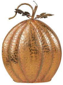 Oranžová kovová dekorace dýně Pumpkin - 34*15*42 cm