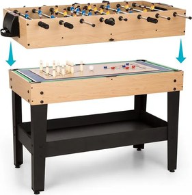 OneConcept Game-Star hrací stůl s 15 hrami, multigame, odkládací prostor, MDF