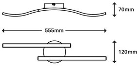 Briloner 3449-015 - LED Přisazený lustr GO 2xLED/6W/230V