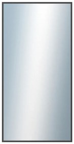 DANTIK - Zarámované zrcadlo - rozměr s rámem cca 50x100 cm z lišty Hliník černá | P269-021 (7269021)