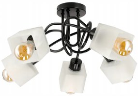 LED stropní lampa LOFT - 5xE27 - CUBE WHITE