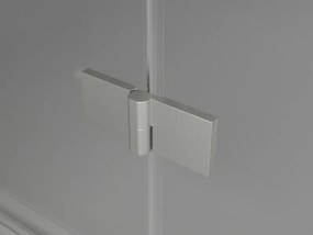 Mexen Lunar T, sklopný pravý sprchový kout 140 x 120 cm, 8mm čiré sklo, ocelový profil, 834T-140-120-97-00-P