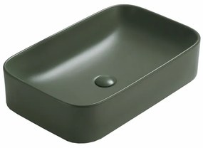 COMAD Umyvadlo na desku - UN-KAMA-MFG-50, 50,5 cm, keramické, zelená