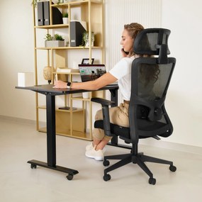Ergonomické křeslo Piozano – Černé