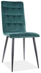 Jídelní židle Olivie (zelená + černá). 1050687