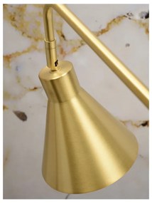Stojací lampa s kovovým stínidlem ve zlaté barvě (výška 153 cm) Lyon – it's about RoMi