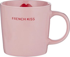 Butlers GOOD VIBES Hrnek "French kiss"  400 ml - růžová