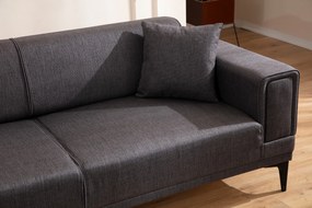 Hanah Home Dvoumístná pohovka HORIZON tmavě šedá 170 cm