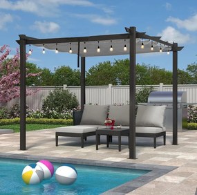 JAKS Zahradní altánek pergola 3 x 3 m Barevné varianty: šedá