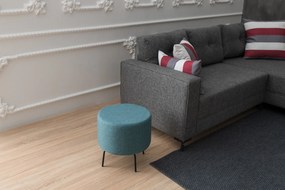 Atelier del Sofa Taburet Octo - Turquoise, Tyrkysová