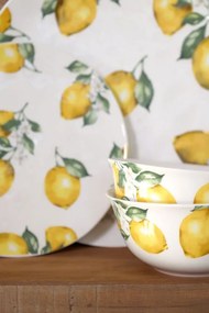Porcelánová miska s citróny Maison Limone Blossom - Ø 14*6 cm / 480 ml