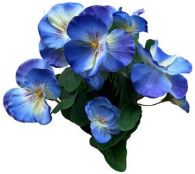 Maceška - kytice z umělých květin, modrá