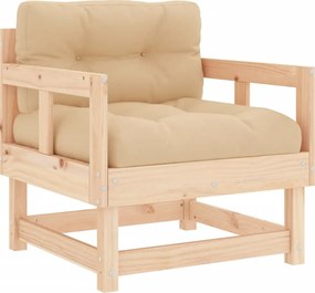 vidaXL Zahradní židle s poduškami 2 ks impregnovaná borovice [825443] Barva: Hnědá