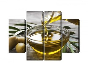 Vícedílný obraz Olivový Olej Nedostatek Nedostatek Plátno Canvas 160x120