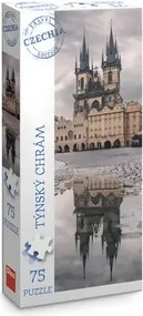DINO Panoramatické puzzle Týnský chrám / 75 dílků / Turistická edice Č