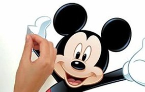Samolepky na zeď s Disney motivem MYŠÁK MICKEY