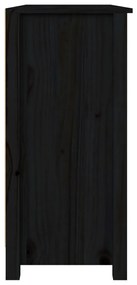 Příborník šedý 100 x 35 x 74 cm masivní borové dřevo