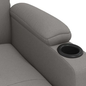 Masážní křeslo taupe textil 339120