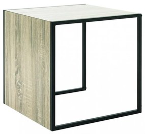 Mørtens furniture Konferenční stolek Baise, 45 cm, dub/černá