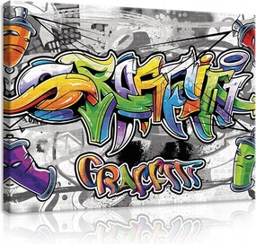 Obraz 100x75 Graffiti street-art městské umění jasná dynamika