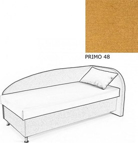 Dřevona - Elitte Čalouněná postel AVA NAVI, s úložným prostorem, 90x200, pravá, PRIMO 48