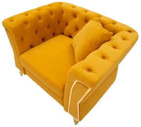 Designové křeslo Washakie hořčičné