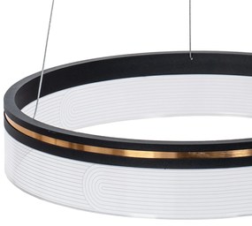 Toolight, LED závěsné svítidlo 40cm APP1191-CP, černá-zlatá, OSW-40022