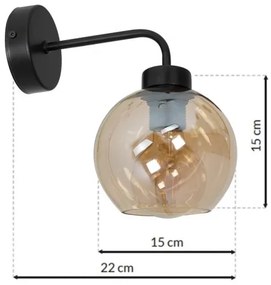 Nástěnné svítidlo SOFIA 1xE27/60W/230V hnědá