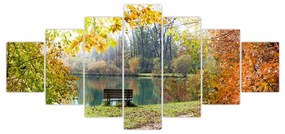 Obraz rybníka (210x100 cm)