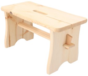 ČistéDřevo Dřevěná stolička 39 x 18,5 x 21 cm