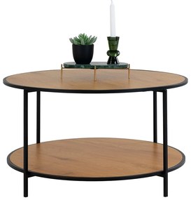 Hnědý Konferenční stolek Vita ø 80 × 45 cm HOUSE NORDIC