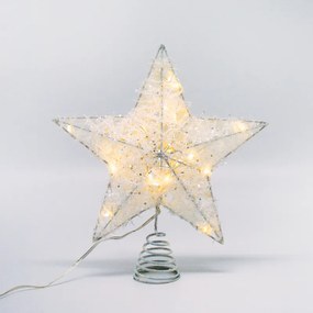 Vánoční LED dekorativní stolní hvězda Bílá