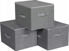 Organizéry Do Krabice, Úložné Boxy 3 Kusy Songmics Šedé