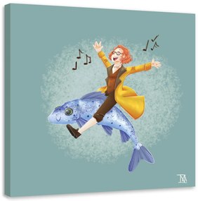 Gario Obraz na plátně Cesta na rybách - Daniela Herrera Rozměry: 30 x 30 cm