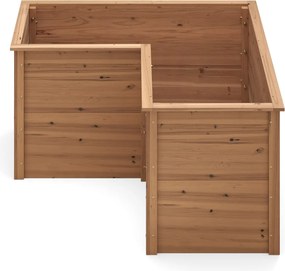 Costway Zvýšená postel Dřevěný truhlík na rostliny na balkóně Zahradní terasa