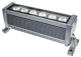 ACA Lighting LED venkovní svítidlo LENSO 12W/230V/6000K/1050Lm/IP65/25°, šedé