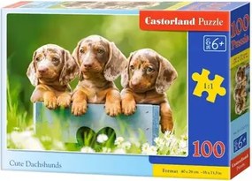 Castorland 111213 Roztomilí jezevčíci / 100 dílků / od 6 let