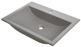 Laveo Albano, granitové umyvadlo 600x440x122 mm, šedá, LAV-VGA1510T