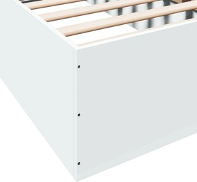 Rám postele bílý 90 x 190 cm kompozitní dřevo 3281063