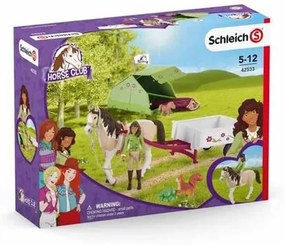 Schleich 42533 Sarah s koníkem a zvířátky kempují, 24,5 x 19 x 6,6 cm