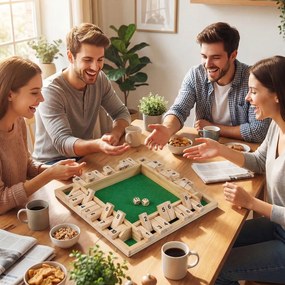 Costway Hra Shut The Box pro hráče 2-4 kostková hra s kostkami 2 a robustní hra