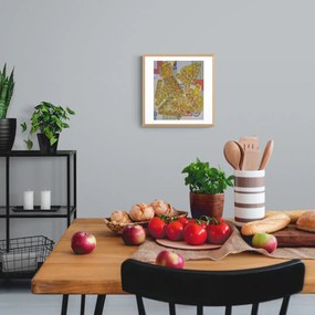 Daniela Krajčová | Obal na vajíčka Rám: Černý, Velikost: 60 x 60 cm