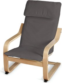 Sedák na dětské křeslo IKEA Poäng barva hnědá látka sametová